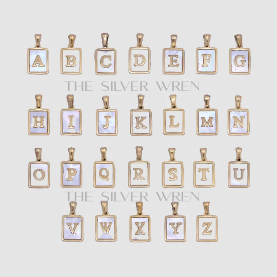 Rory Toggle Initial Necklace – The Silver Wren